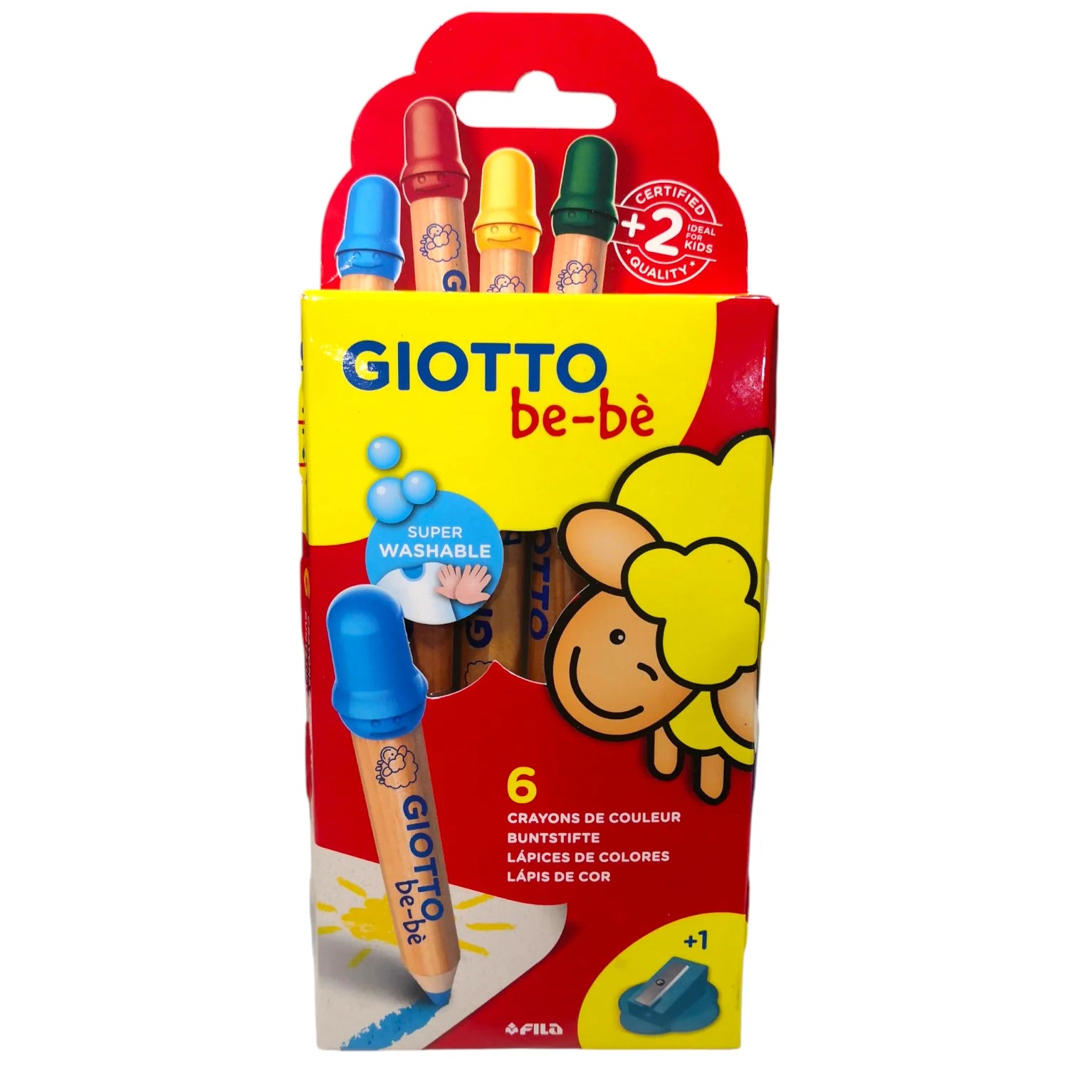 Lápices Giotto Bebe 6 colores