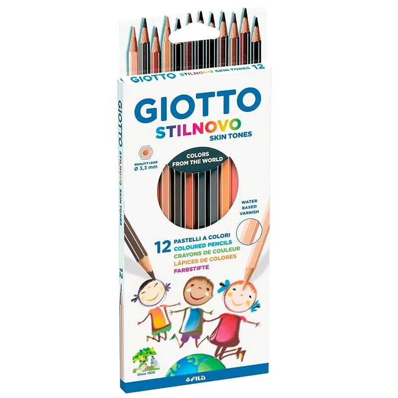Lápices Color Piel 12 Colores Giotto
